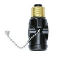 Light Bulb Socket Adapter Pull Chain Control Switch Two Outlet Power ...