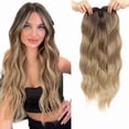 22-Inch Women's Wavy Gradient Clip-On Hair Piece - Versatile Volume ...