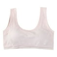 Bmisegm Sports Bra Girls Wide Strap Solid Color Sports Vest for 12-15 ...