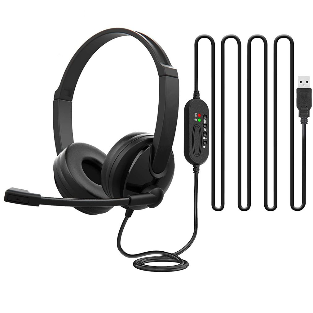 LUNA Headset USB Headset Computer Headset Microphone HIFI Stereo ...