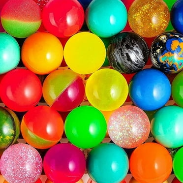 Bedwina 1” Colorful Bouncy Balls Bulk Pack - Fun & Portable Kids Toy ...