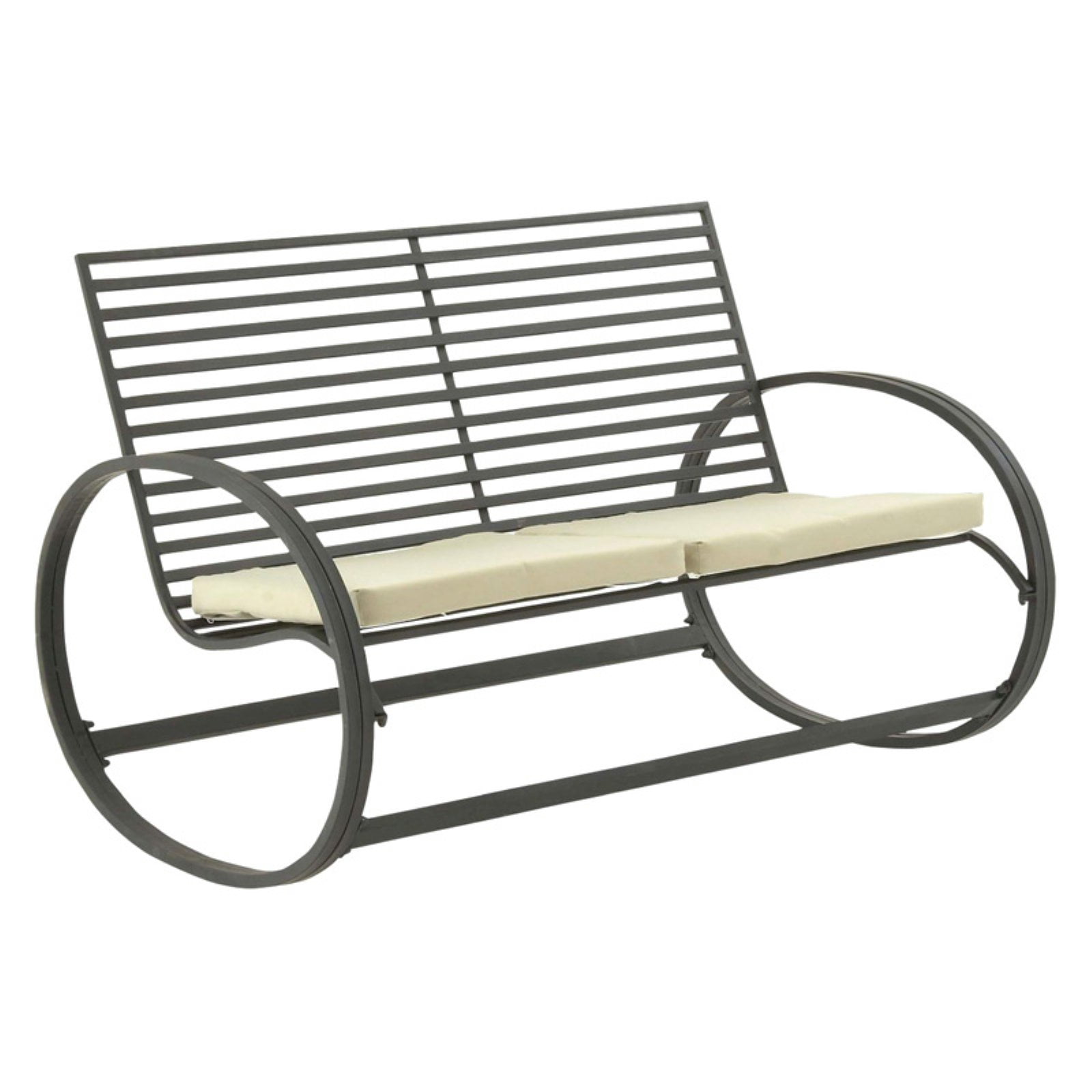 Appealing Metal Fabric Rocking Bench - Walmart.com