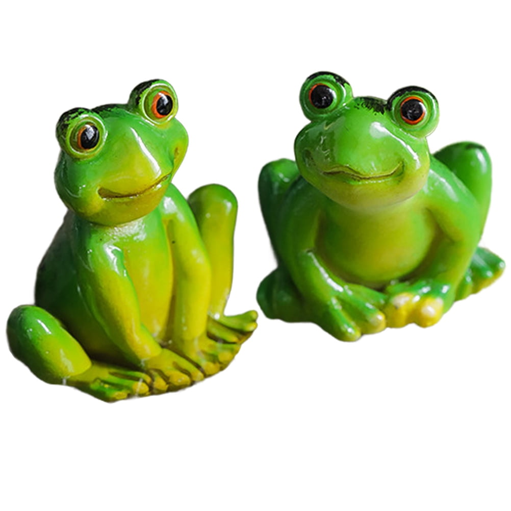 Click here for Qusenong 2pcs Mini Frog Figurines Miniature Frog O... prices