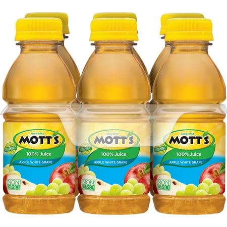 Mott's 100% Juice, Apple White Grape, 8 Fl Oz, 6 Count (Pack of 4 ...