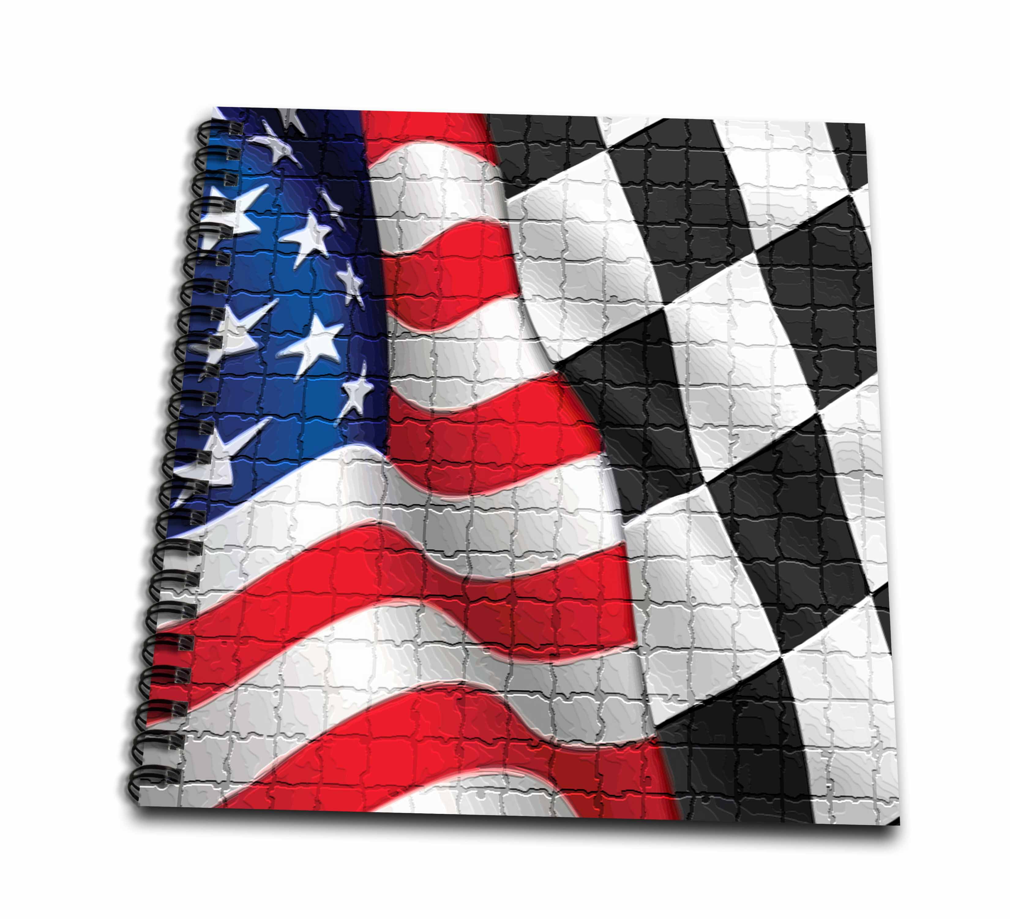 American Checker Flag Mini Notepad 4 x 4 inch db-20540-3 - Walmart.com