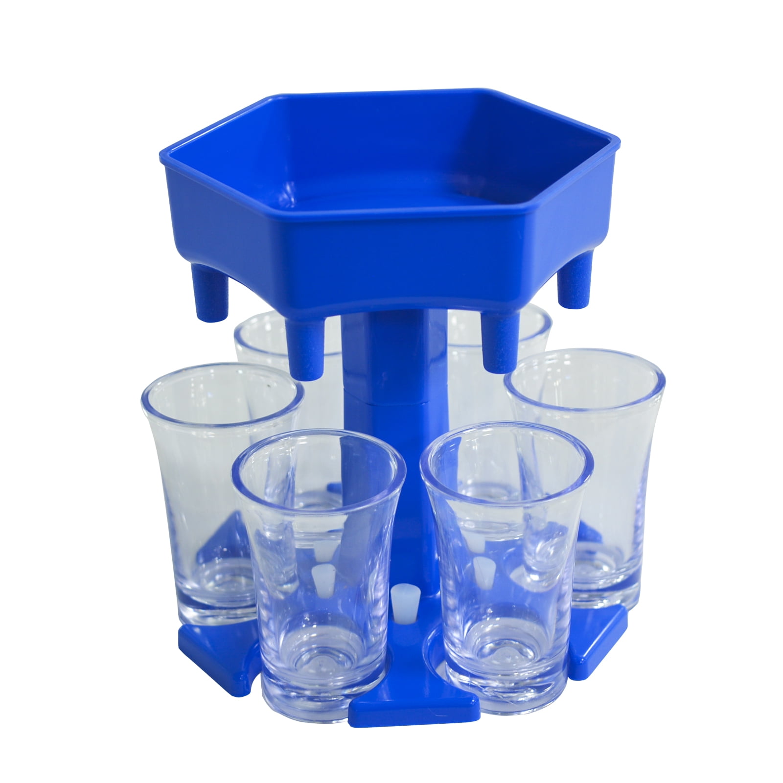 Shot Glass Dispenser, Small Portable Plastic Drink Dispenser with Plugs ...