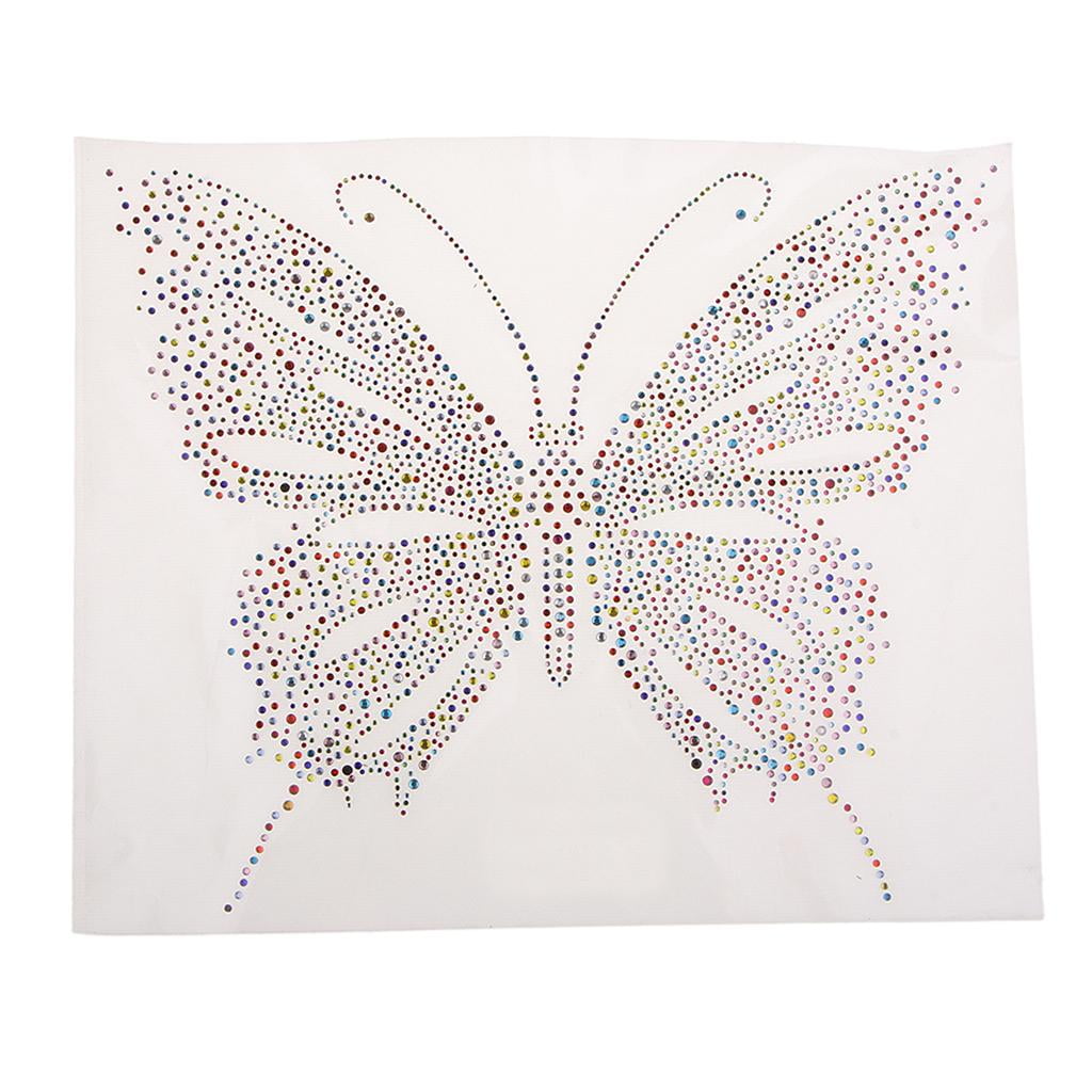 Rhinestone Transfer Motif Butterfly Decor - Butterfly 1 - Walmart.com