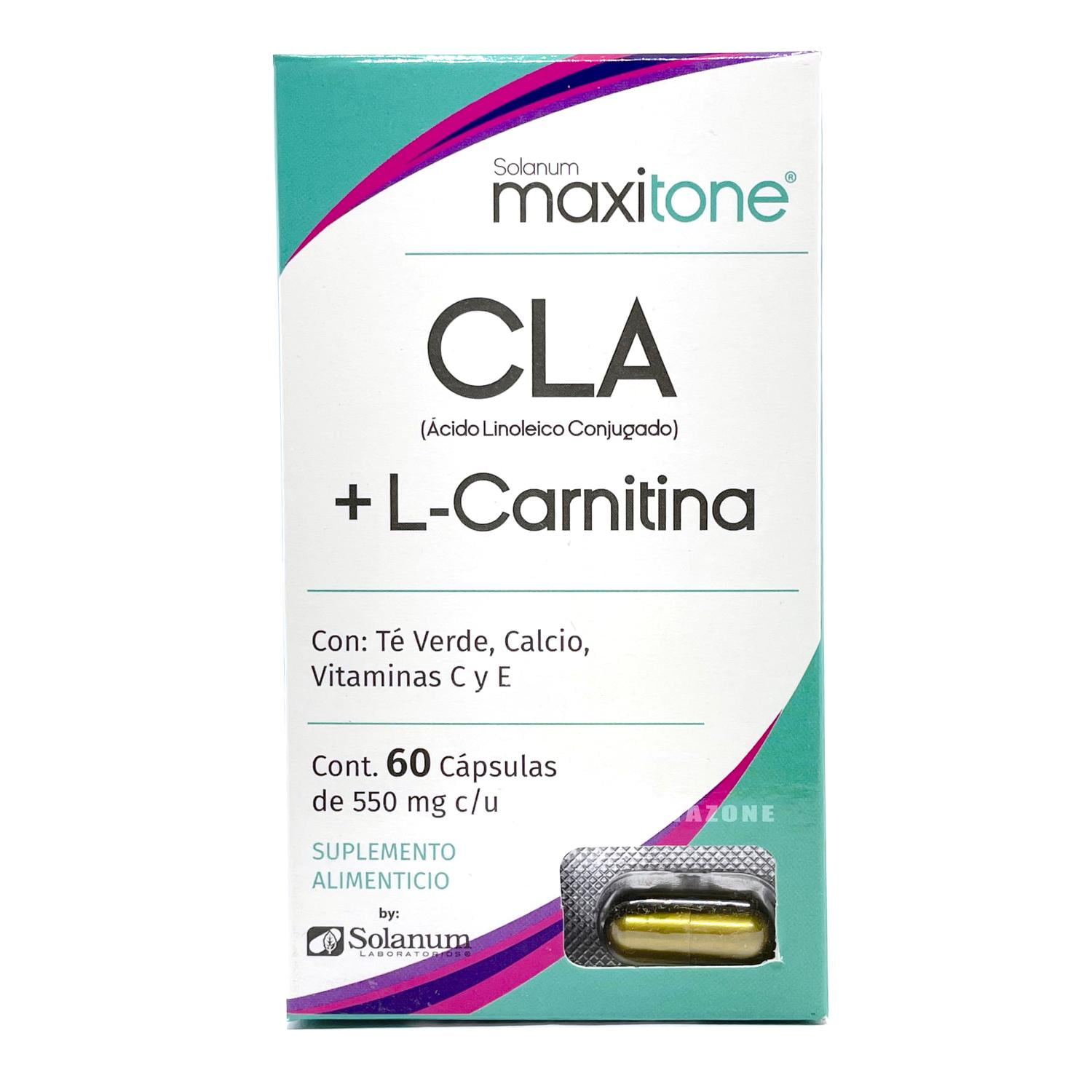 CLA + Carnitina 60 cápsulas Maxitone Solanum | Walmart en línea
