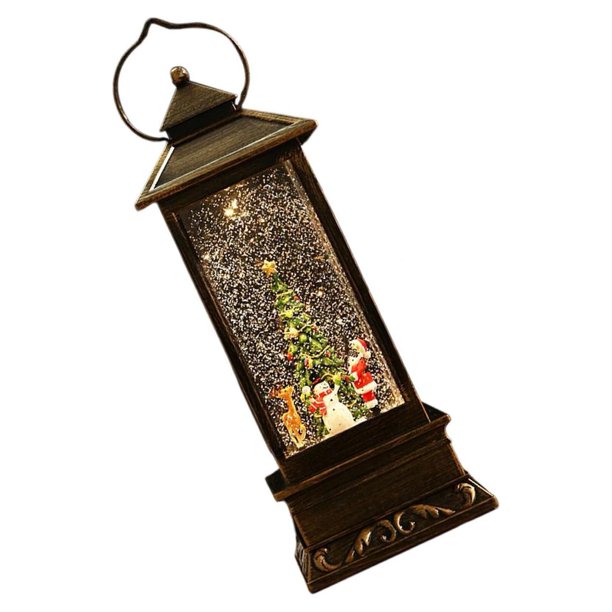 Unatoiry Glittering Christmas Lantern Rotating for Decor Holiday Indoor ...