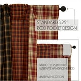VHC Brands, Beckham, Cotton, 16x60, Patchwork Valance, Red - Walmart.com