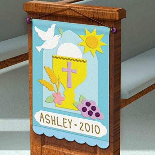 First Communion Pew Banner Decorating Felt Craft Kit - Walmart.com ...