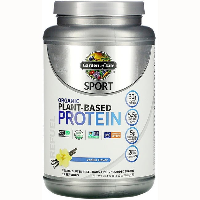 Garden of Life Sport Organic Plant-Based Protein Powder, Vanilla, 30g ...