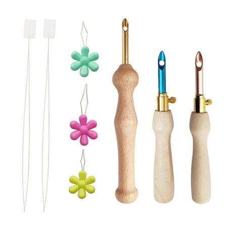 Punch Embroidery Set Pen w/ Threader for Yarn Sewing Tool AU 3x 5 ...