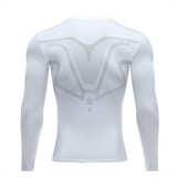 White Compression Shirts For Men Men Compression Shirts Men Long Sleeve ...