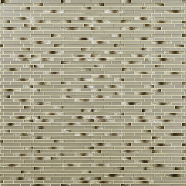 MSI Champagne Blend Interlocking 11.75 in. x 12 in. x 6mm Glass Mesh ...