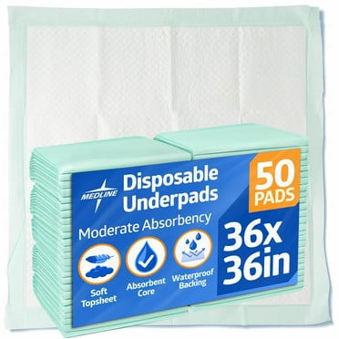 Essential Medical Supply Quik Sorb Brushed Polyester Underpad HSA/FSA ...