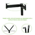 NavePoint Adjustable Wall Mount Shelf Bracket For DVD DVR VCR Cable Box ...