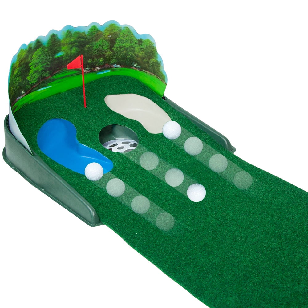 Electric Putt and Return Putting Green with Hazards - Walmart.com ...