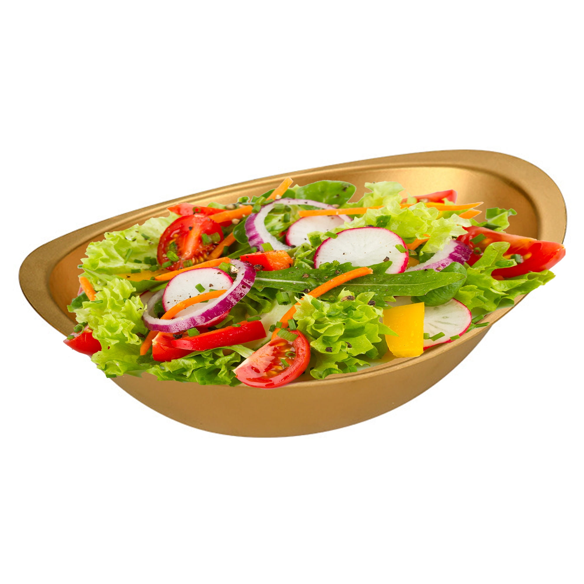 Ingot Shaped Metal Salad Bowl,304stainless Steel Fruit Bowl,Modern Food ...