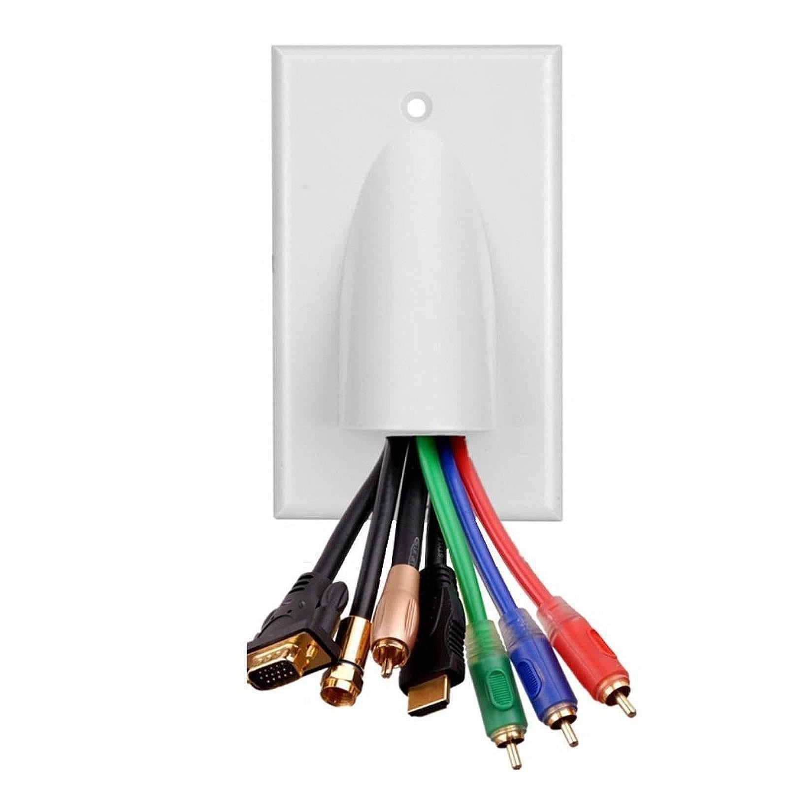 Placa de pared empotrada de bajo voltaje de pandilla única, nariz ...