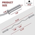 BalanceFrom 48-inch Olympic Barbell 35-pound set， 500-pound capacity ...