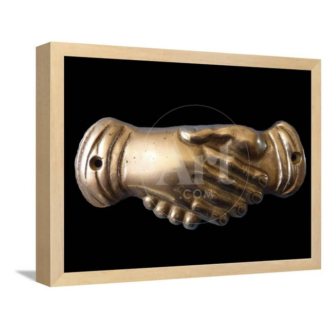 Masonic Handshake Symbol, End of 19th C, Framed Art Print Wall Art Sold ...