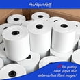 3" x 165' Cash Register 1 Ply Blended Bond Printer Pos Paper Roll ...