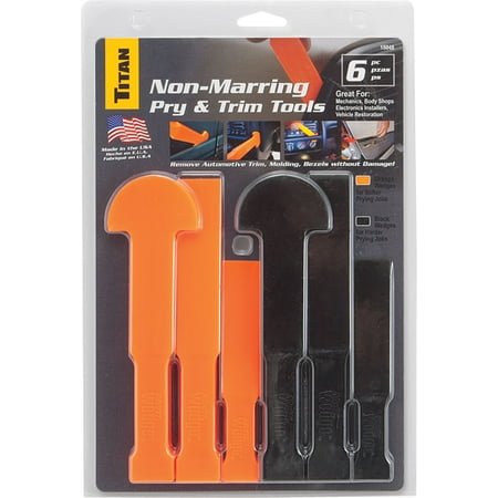 TITAN 15048 - 6 PIECE NYLON MULTI WEDGE PRY TOOL SET FOR REMOVING ...