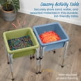 ECR4Kids 2-Station Sand and Water Adjustable Height Table, Sensory Bins ...