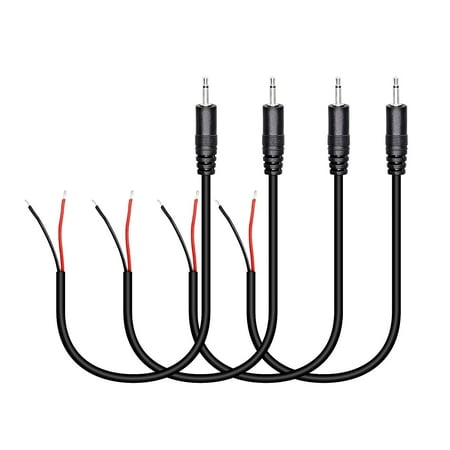 RIIEYOCA 4 Pack 2.5mm Male Plug to Bare Wire Stereo Audio Cable,2.5mm ...