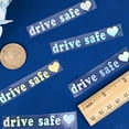 6sheets Laser PVC Drive Safe Self Adhesive Car Stickers Reflective ...