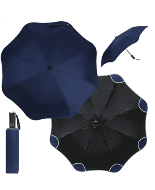 Rounded-Corner Folding Umbrella- Automatic Open & Close Button ...