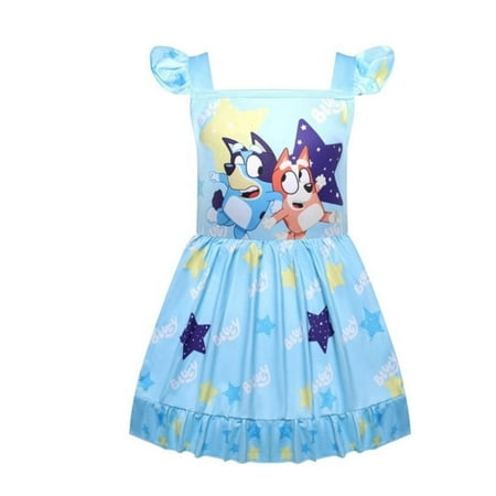 bingo bluey Girls Dresses Princess Cotton Dress | Walmart Canada