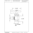 Westbrass D103X-03 Cross Handle Angle Valve, 1/2" IPS Inlet with 3/8 ...