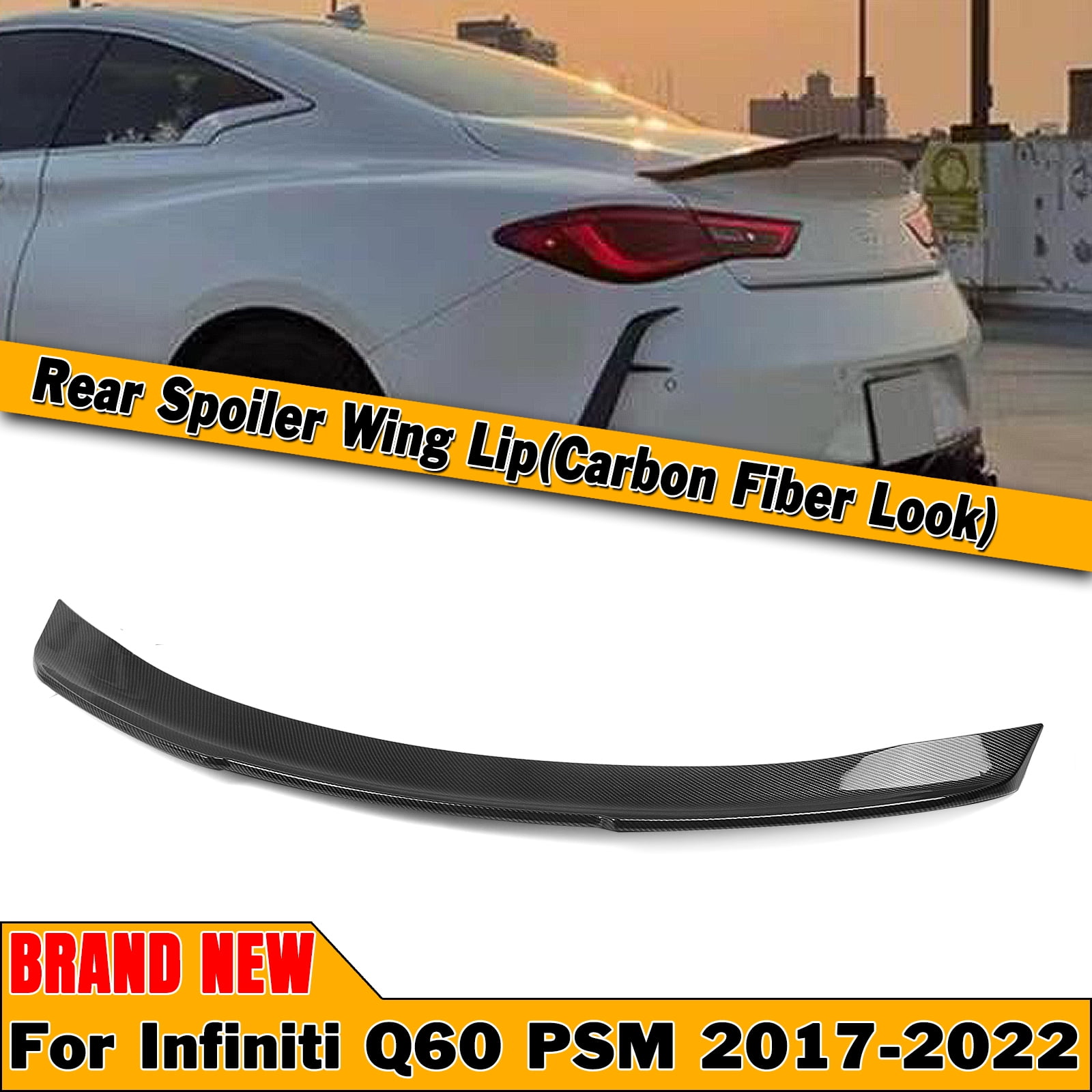 Car Rear Trunk Spoiler Lip Wing For Infiniti Q60 2017-2022 2018 2019 ...