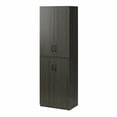 Mainstays 72" 4-Door Storage Cabinet, Espresso - Walmart.com
