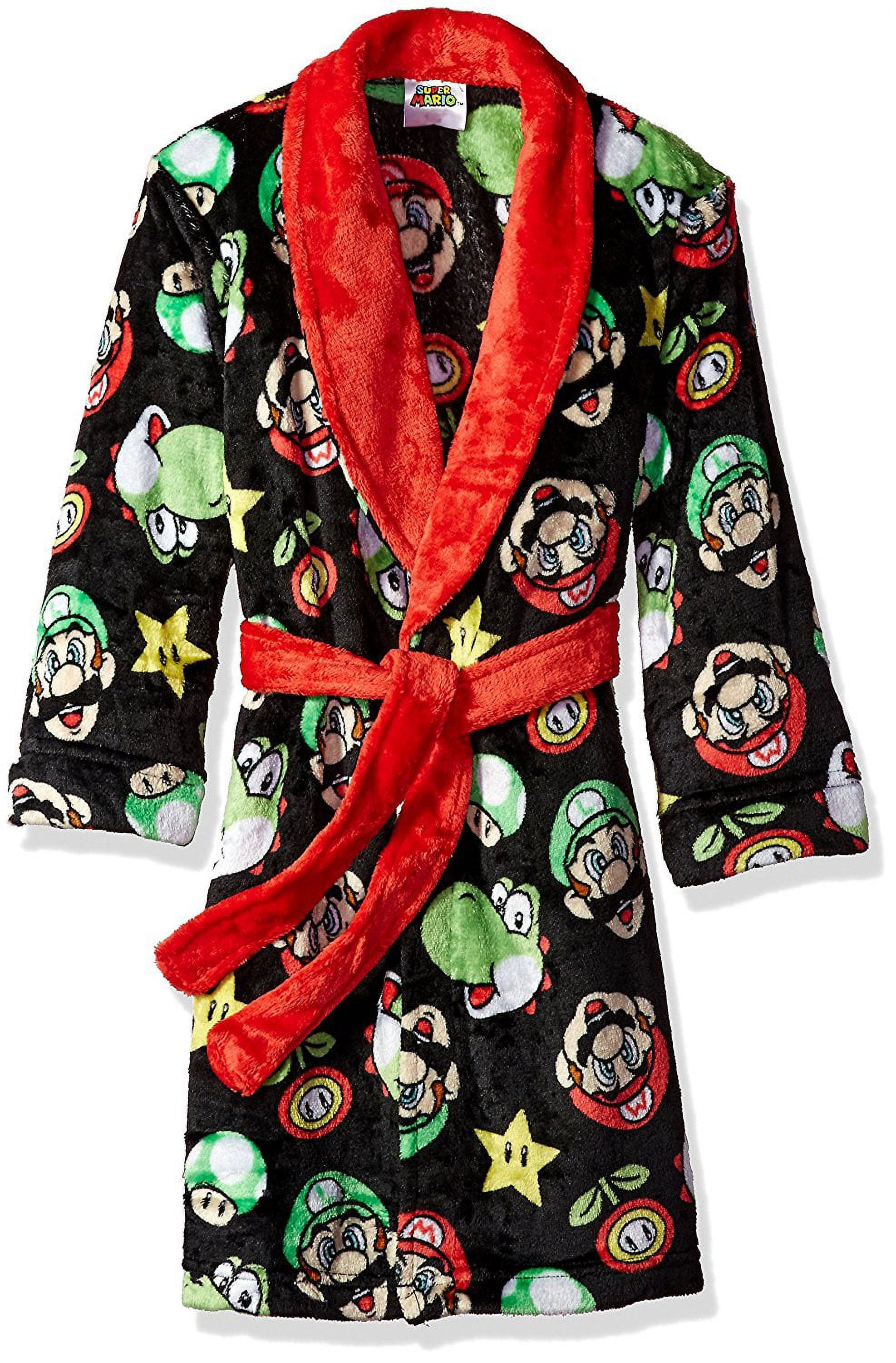 Komar Kids Big Boys' Super Mario Fleece Robe, Sizes S, M, L - Walmart.com