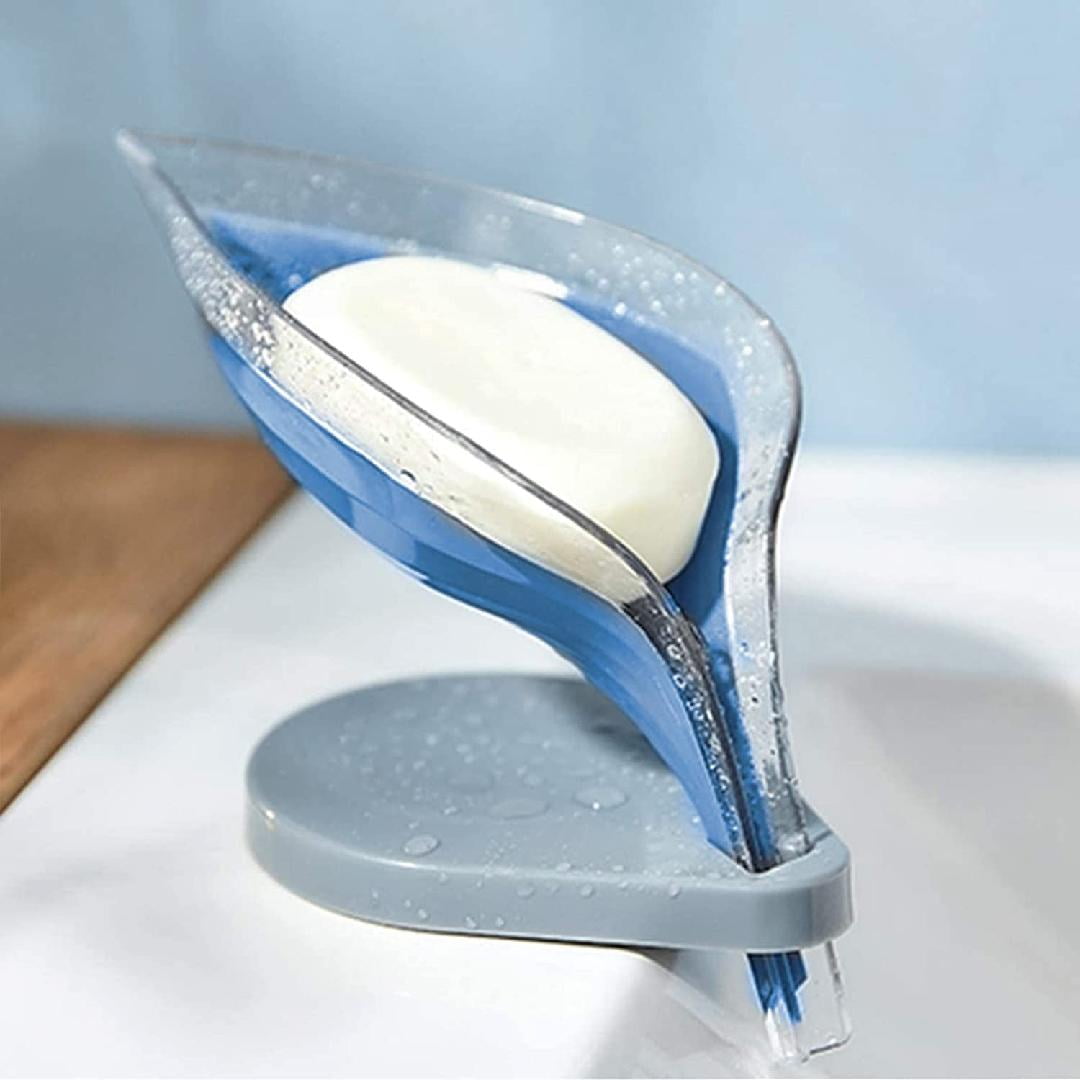 Bar Soap Holder Leaf Shape - Self Draining Soap Dish for Bar Soap ...
