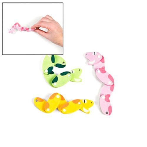 Movable Snake Erasers (1 dz) by Fun Express - Walmart.com