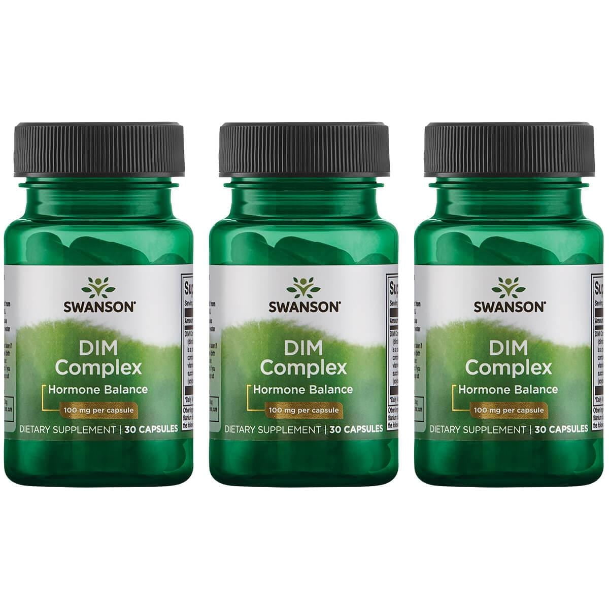 Swanson Dim Complex 100 mg 30 Caps 3 Pack - Walmart.com