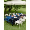 Eiffel Tower Rectangle Outdoor Tablecloth with Umbrella Hole Park Path ...