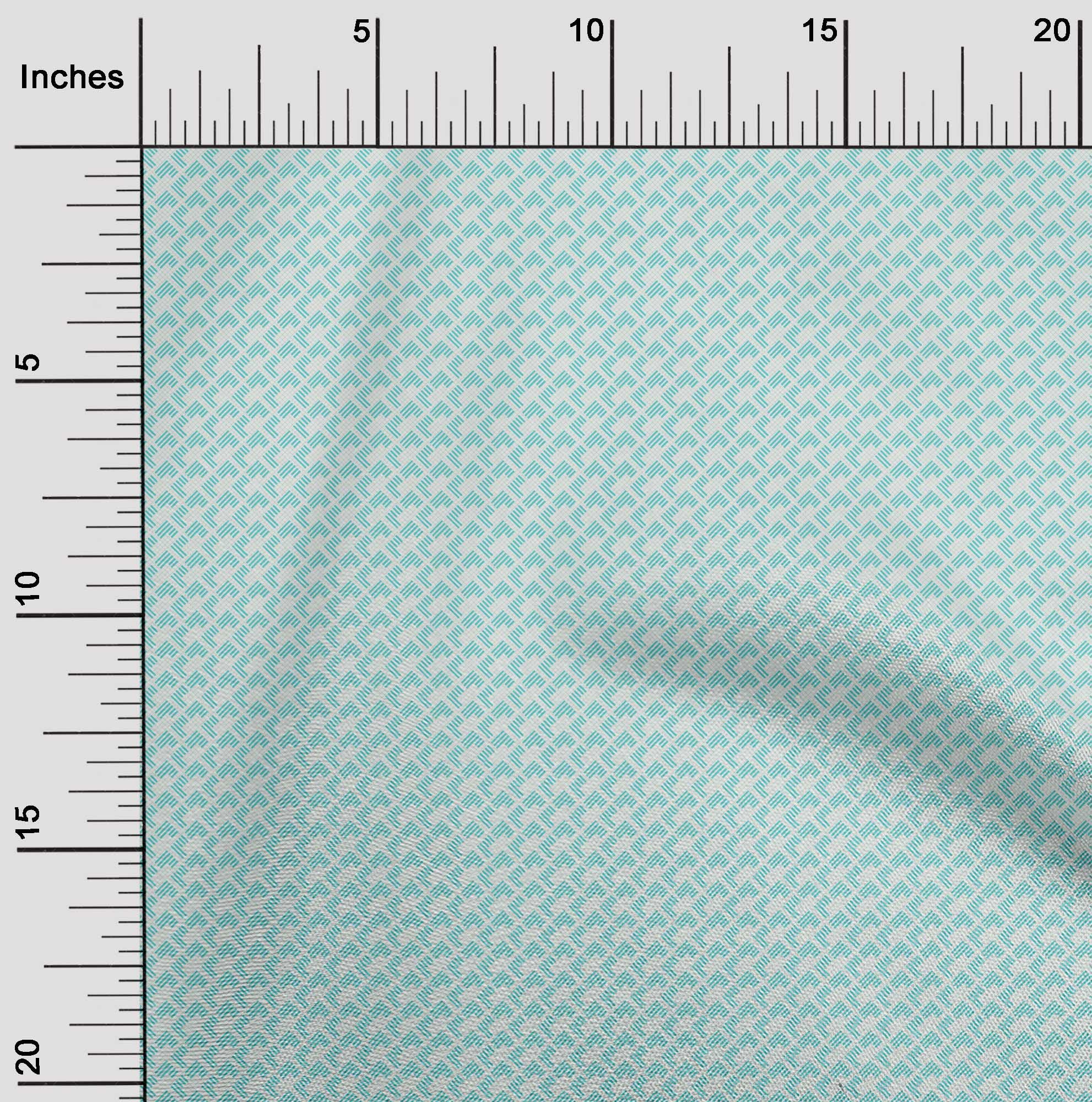 oneOone Cotton Poplin Fabric Shapes Geometric Fabric Prints by Yard 56 ...