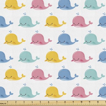 Japanese Wave Fabric by the Yard, Traditional Eastern Pattern with ...