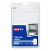 Avery Multiuse Permanent Labels, 1" x 2-3/4" Rectangle Labels, White ...