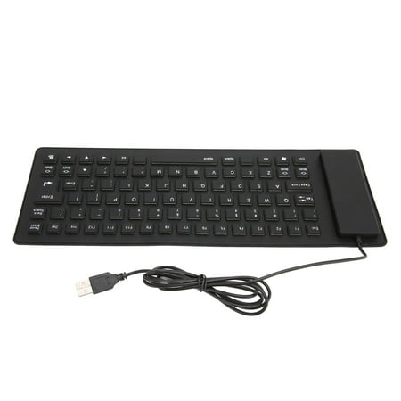 Foldable Silicone Keyboard, Folding Silicone Keyboard Plug and Play ...