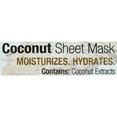 Masque Bar Naturals Coconut Sheet Mask 99% Natural, Vegan, and Gluten ...