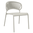 HOMETRENDS Elora Steel Outdoor Stacking Chair, Greige - Walmart.ca