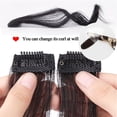 2-Piece Wavy Hair Clip Set for Women - Natural Look Long Side Bangs ...