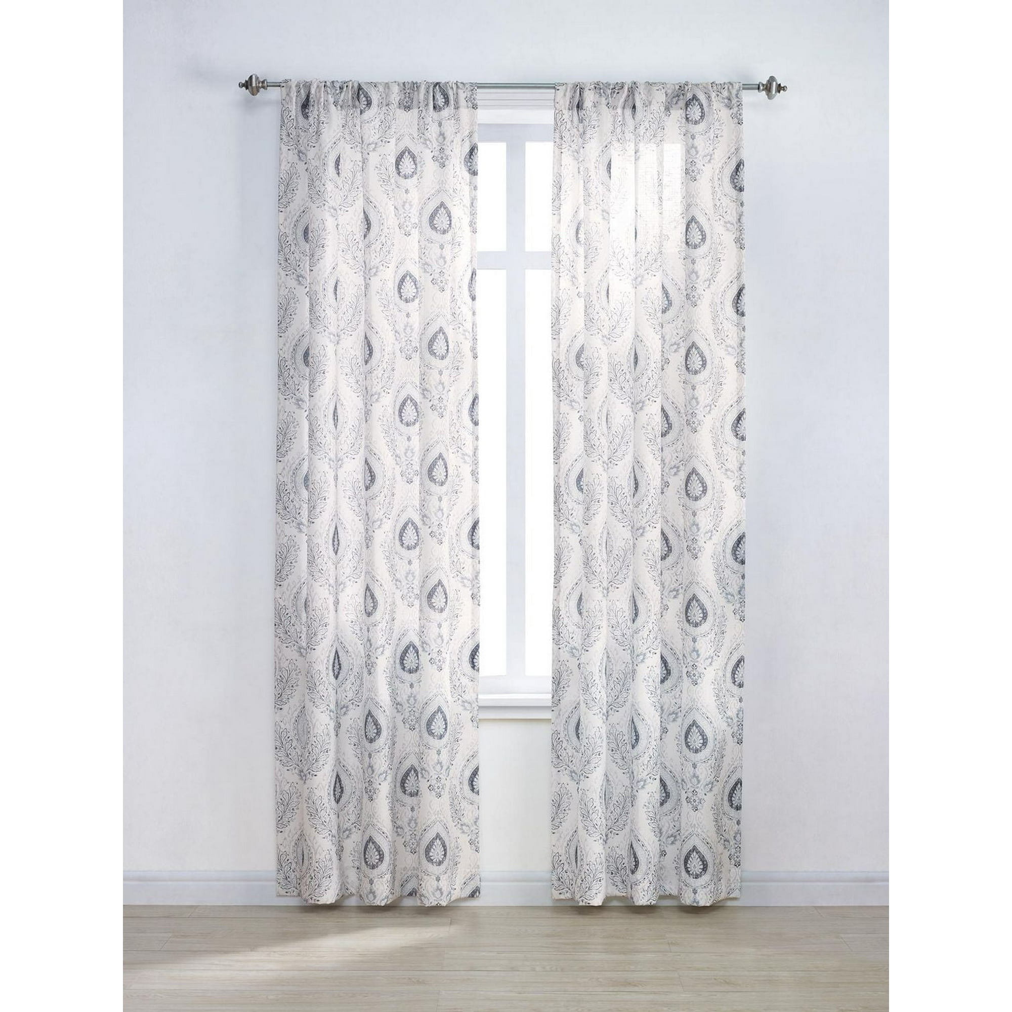 Click here for Mainstays Tille 84 Printed Rod Pocket Window Curta... prices