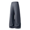 Bnwani Mens Pants Casual with Pockets Outdoor Wide Leg Trousers Solid ...